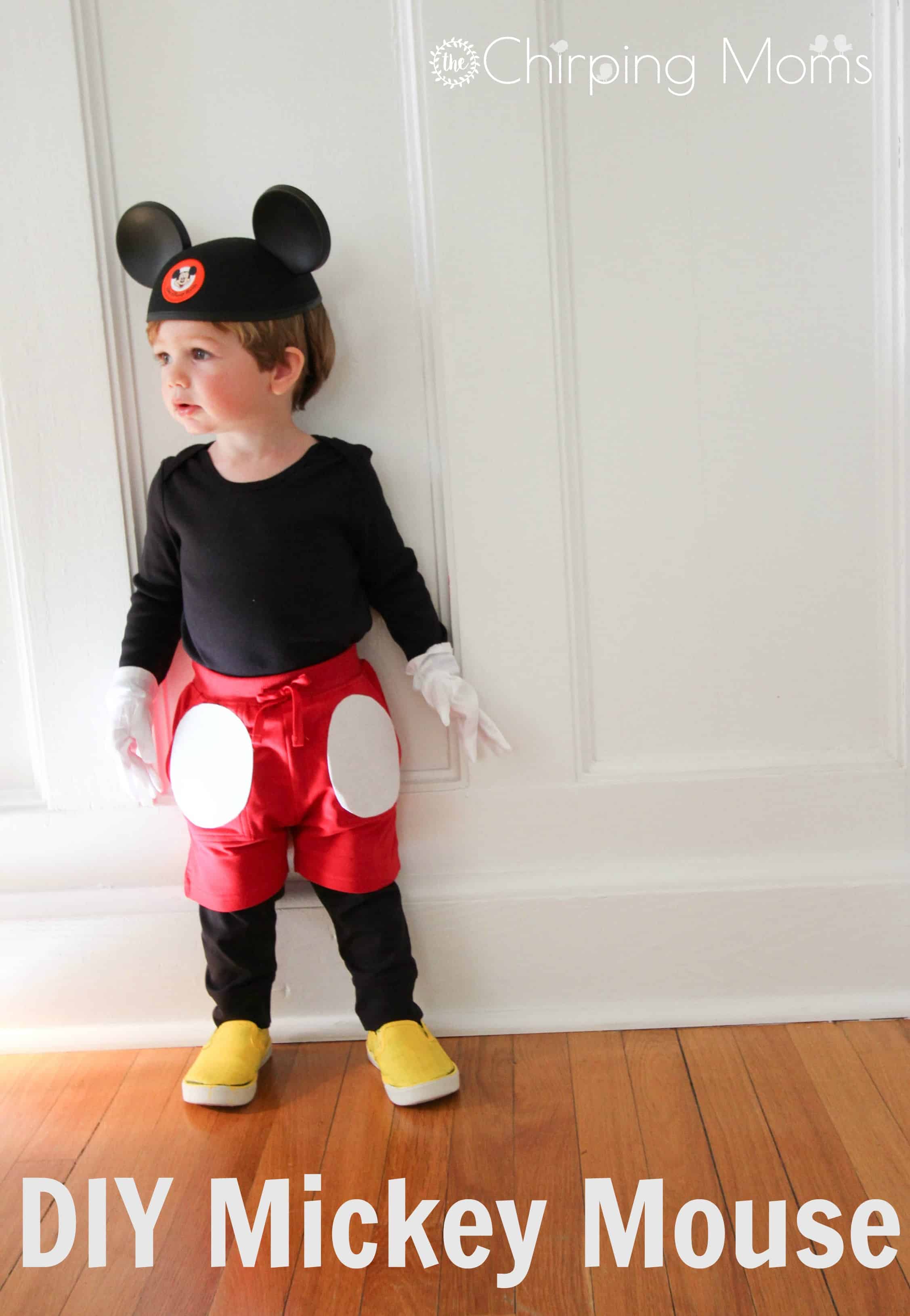 Easy diy mickey mouse costume The Chirping Moms Easy diy mickey mouse costume The Chirping Moms