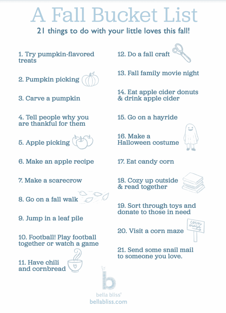 Fall Bucket List: 21 Things to do with Kids this Fall - The Chirping Moms