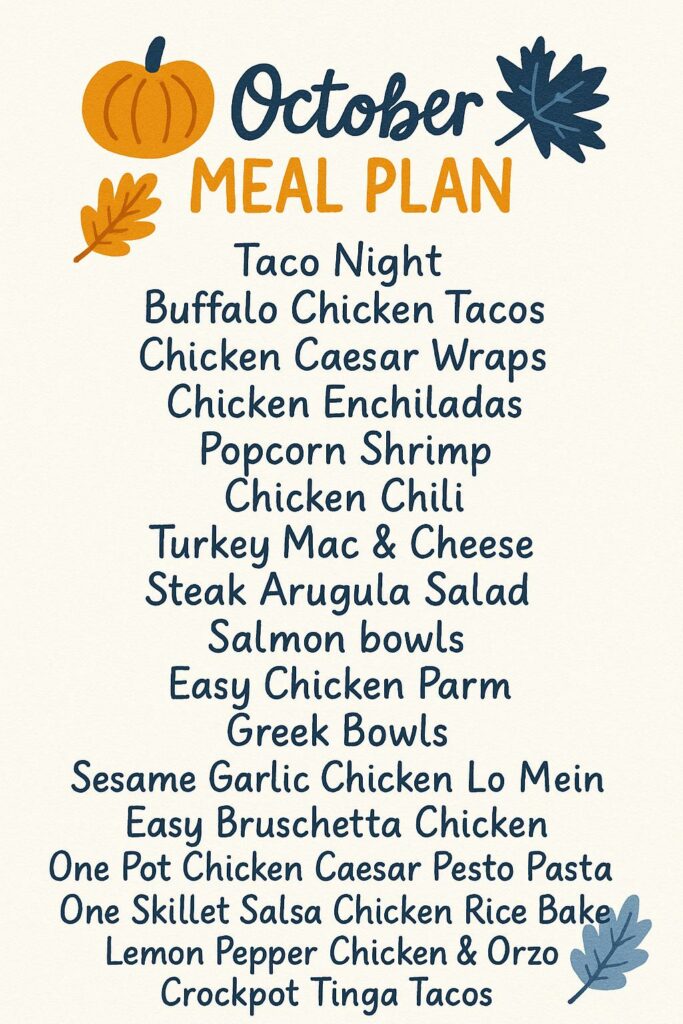 October_Meal_Plan - The Chirping Moms